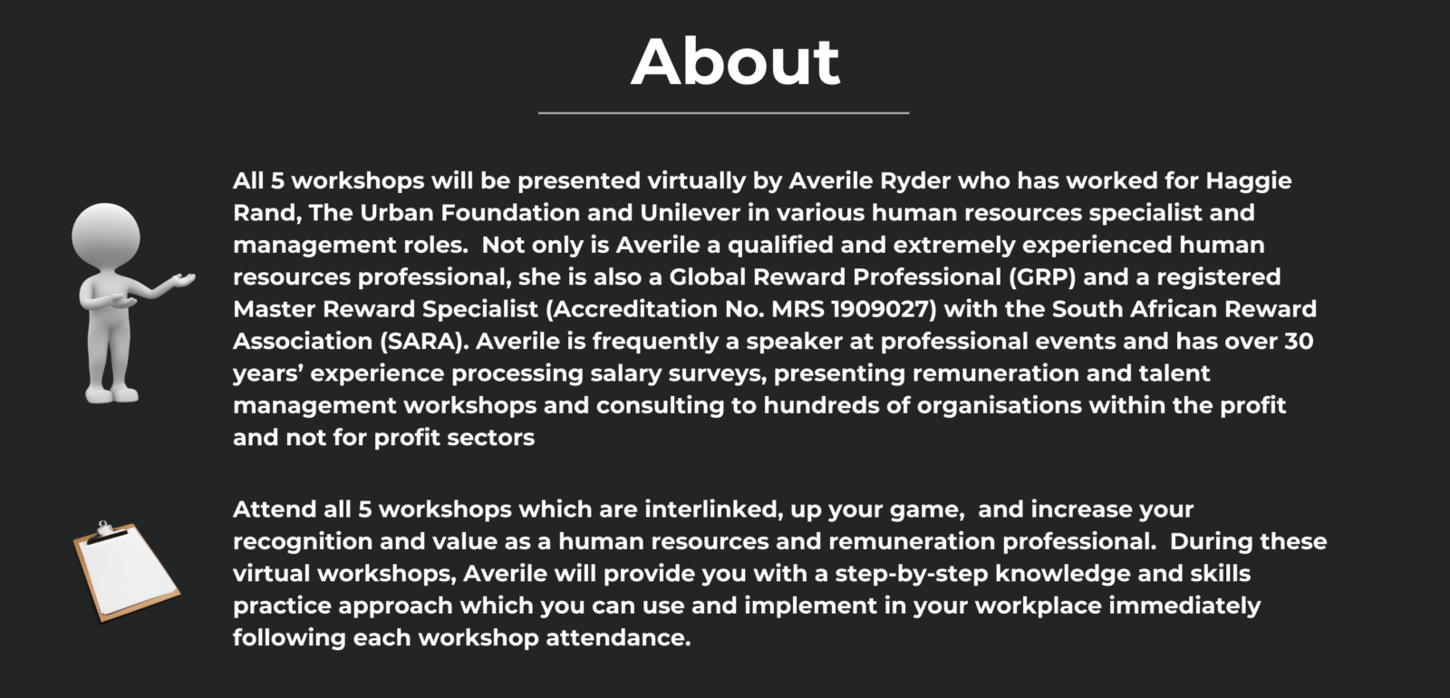 Workshops – 13 February to 13 March 2024 – Averile Ryder Global Reward ...